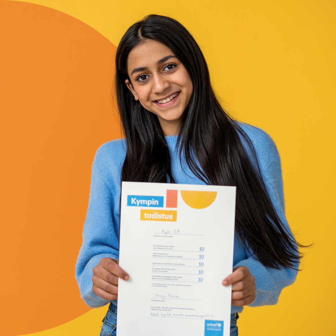 Kympin Todistuksen Esittely Materiaalipankki UNICEF kympin-todistuksen-esittely-materiaalipankki-unicef